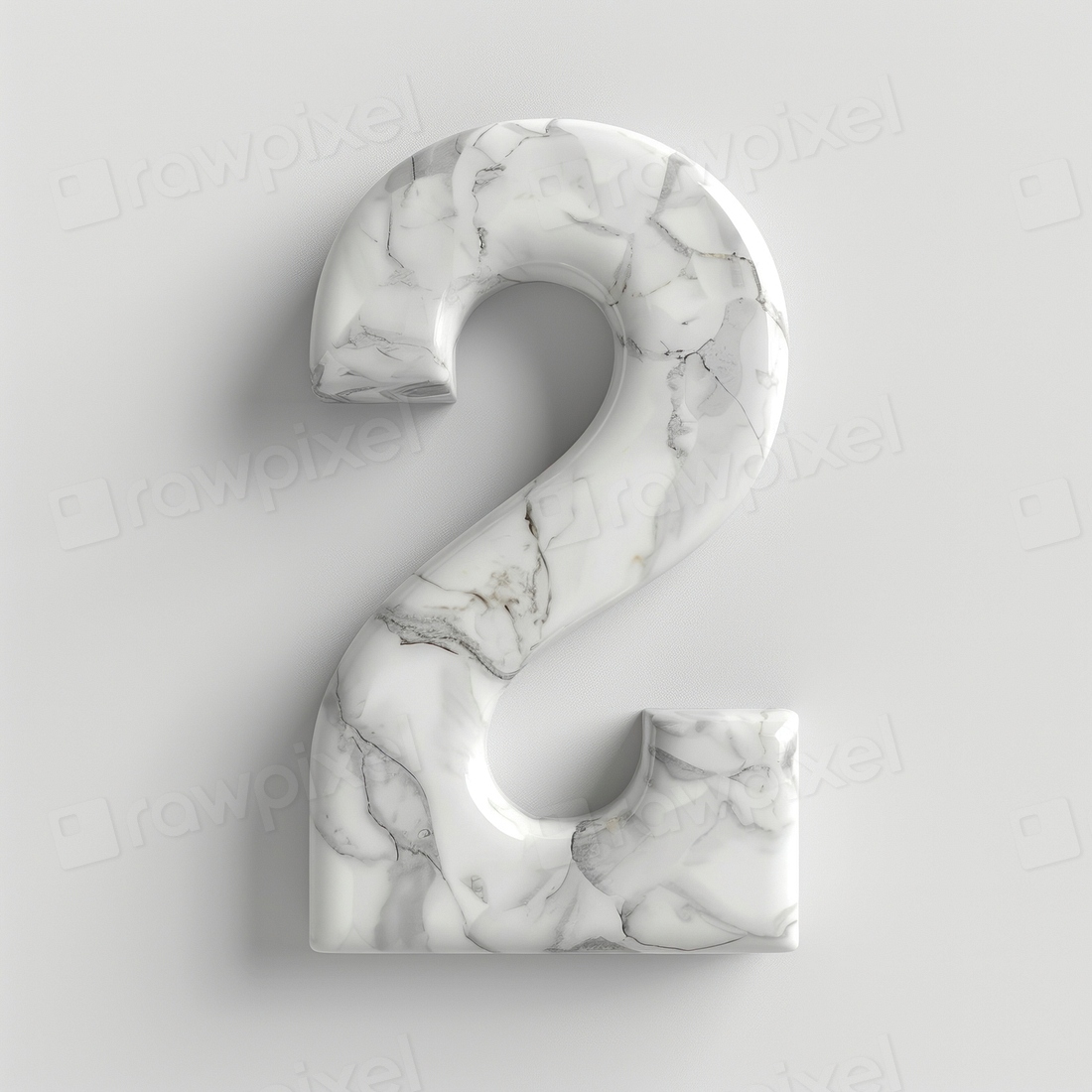 Number 2 symbol number shape. | Free Photo Illustration - rawpixel