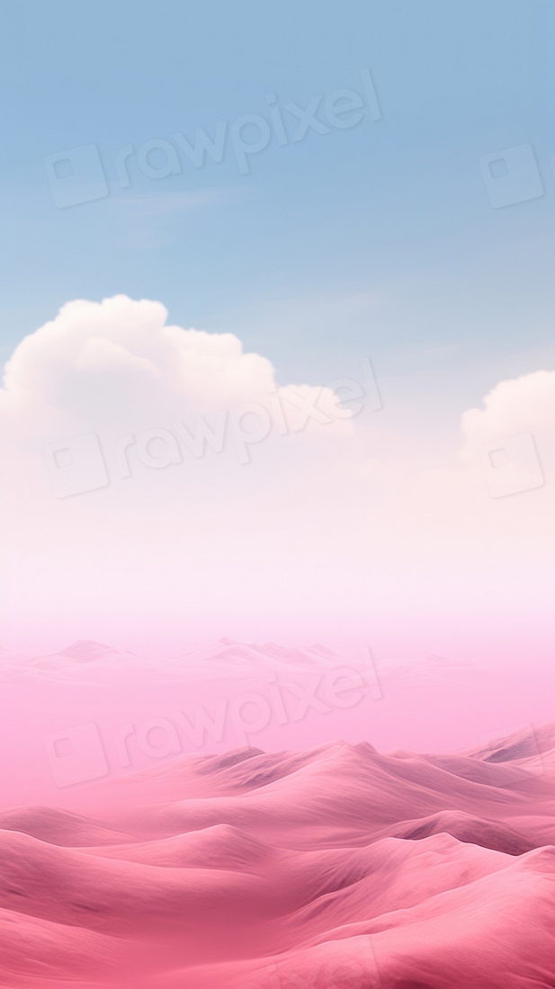 Pink aesthetic landscape wallpaper outdoors | Premium Photo - rawpixel