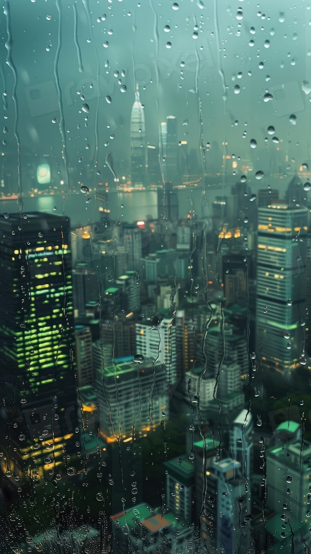 Rain scene city architecture metropolis | Premium Photo - rawpixel