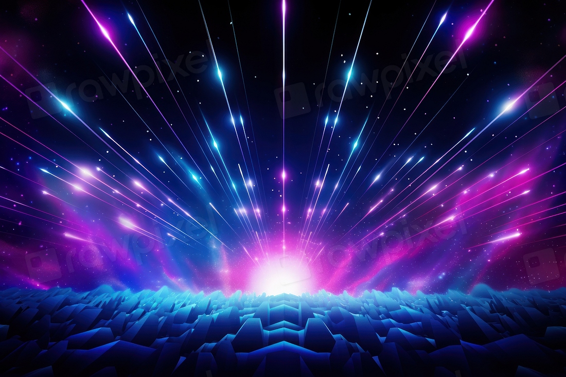 Neon night sky background light | Free Photo Illustration - rawpixel