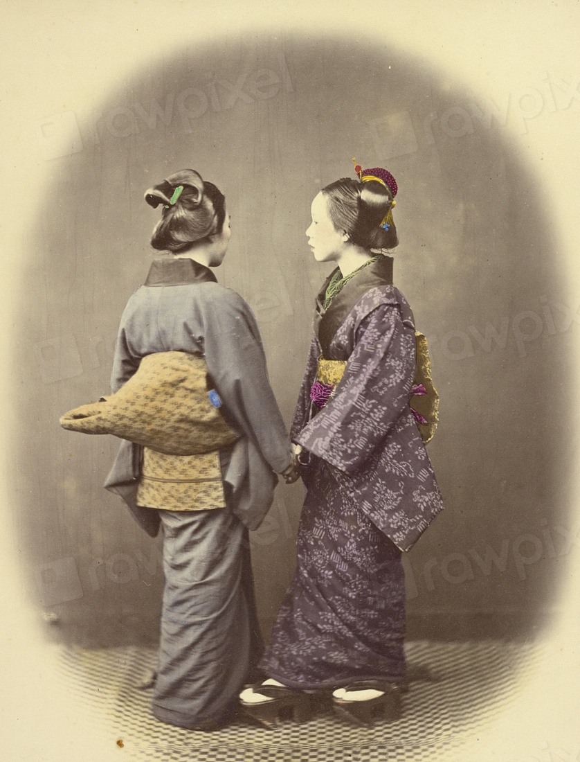 Two Japanese Women Felice Beato | Free Photo - rawpixel