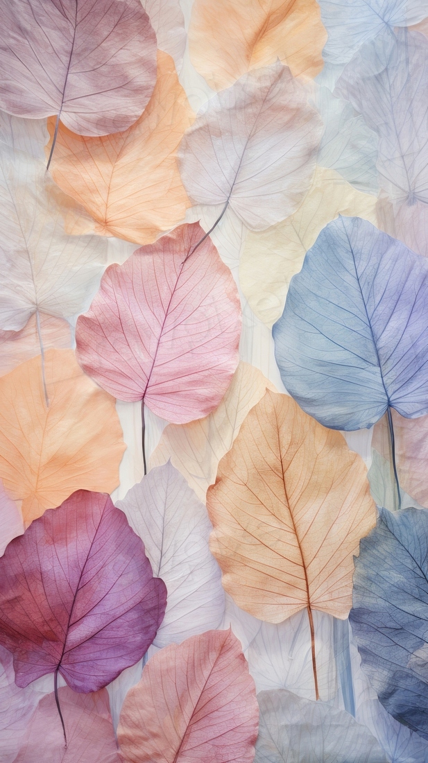 Pastel leaf pattern some paint | Premium Photo - rawpixel