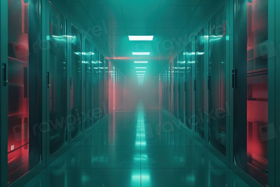 Modern data center architecture corridor | Free Photo - rawpixel