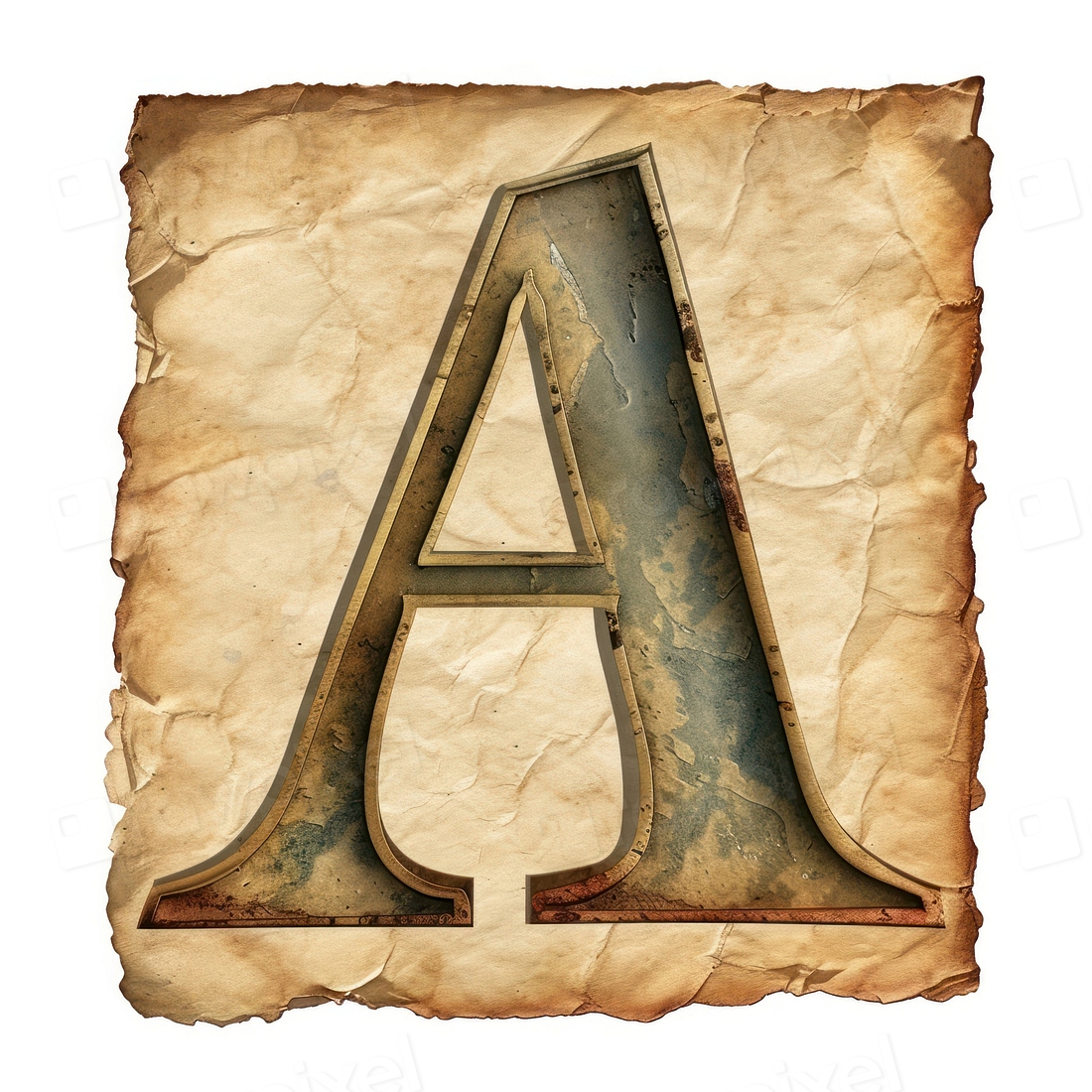Vintage Alphabet letter paper text | Free Photo Illustration - rawpixel