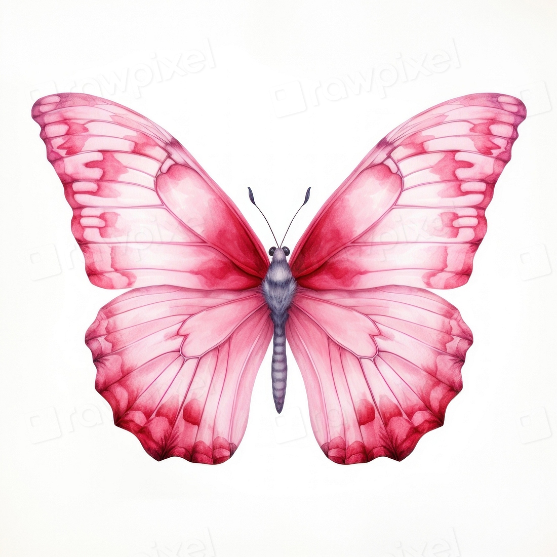 Pink butterfly animal insect petal. | Free Photo Illustration - rawpixel