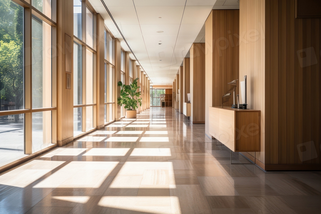 Modern office hallway architecture corridor | Premium Photo - rawpixel