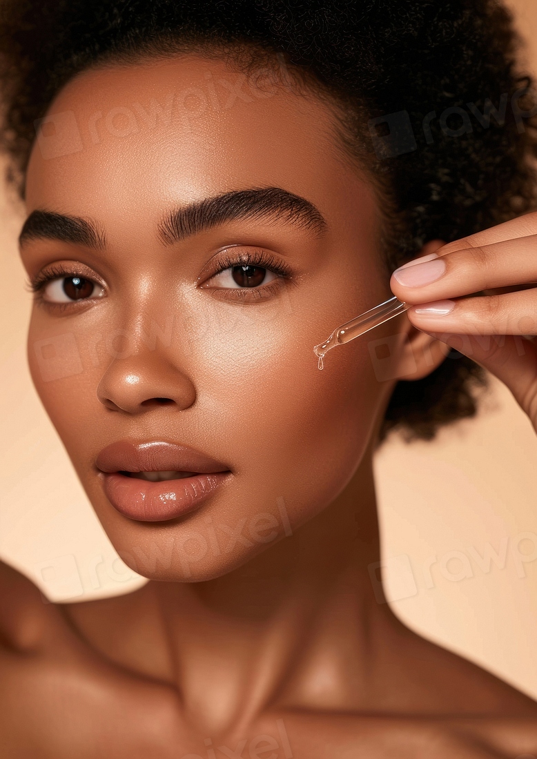 Woman applying facial serum drops | Premium Photo - rawpixel