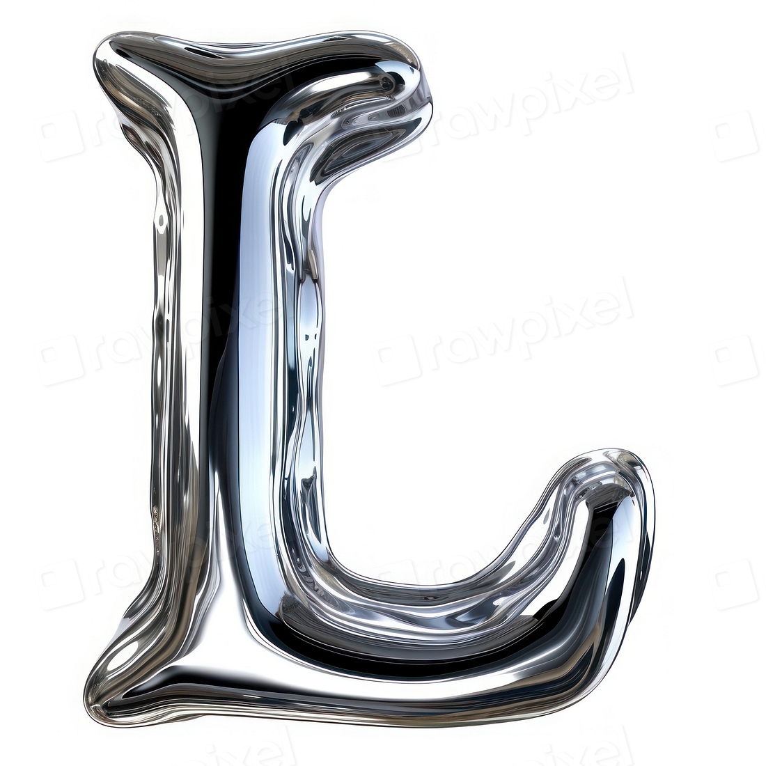 Alphabet L letter silver electronics | Free Photo Illustration - rawpixel