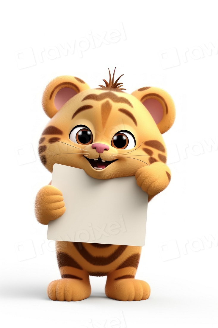 Sad tiger animal mascot cute. | Premium Photo Illustration - rawpixel