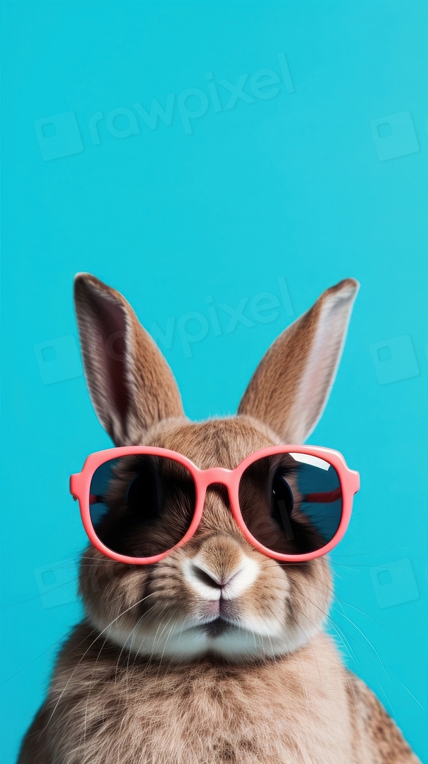 Rabbit sunglasses mammal animal. | Premium Photo - rawpixel