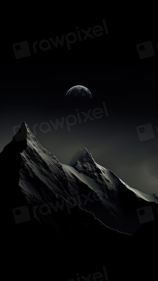 Mountain moon astronomy outdoors nature | Free Photo - rawpixel