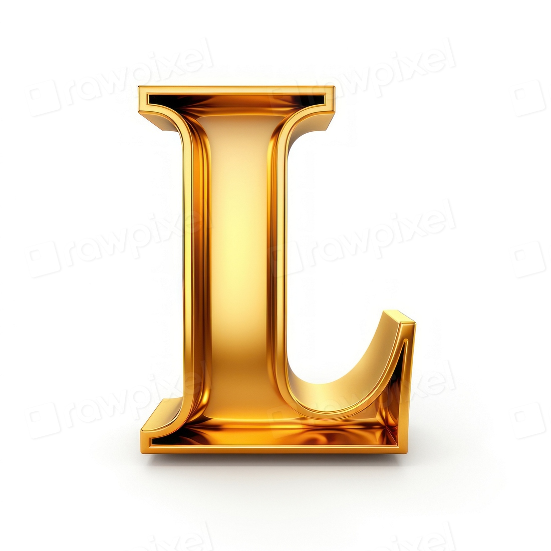 Letter L font gold text | Free Photo Illustration - rawpixel