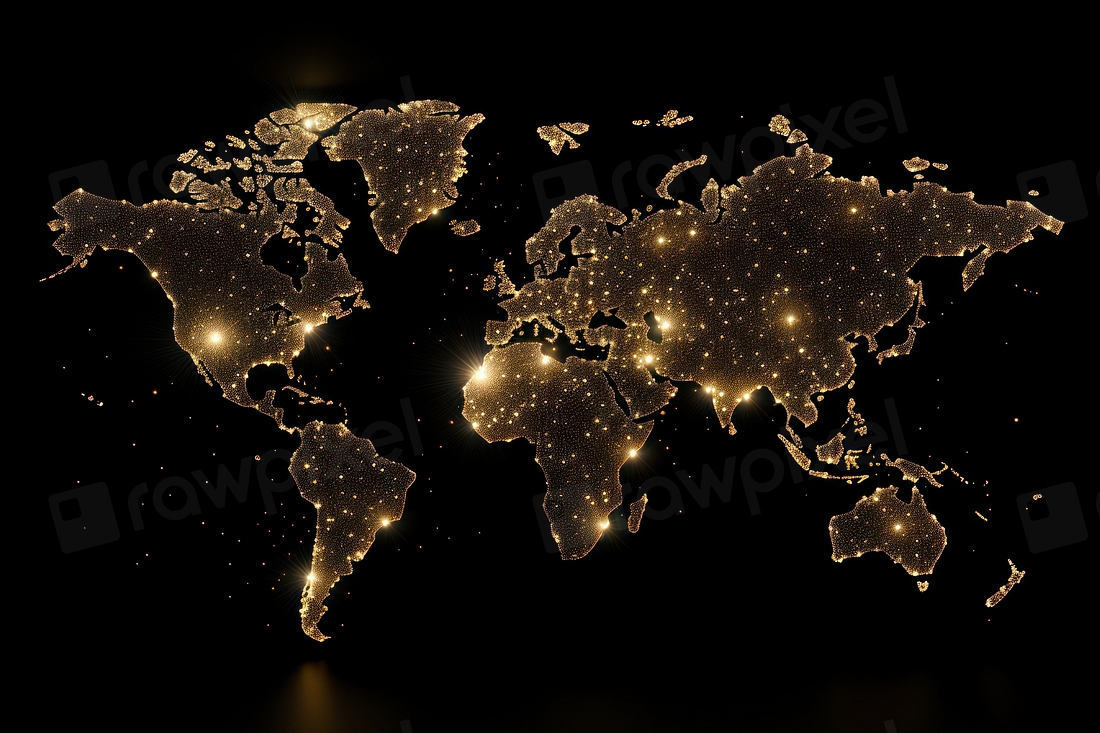 World map astronomy light night | Premium Photo Illustration - rawpixel