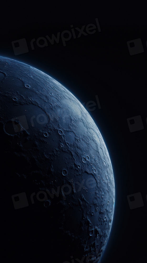 Blue wallpaper moon astronomy outdoors. | Free Photo - rawpixel