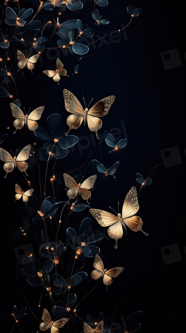 Butterfly pattern lighting outdoors animal. | Premium Photo ...