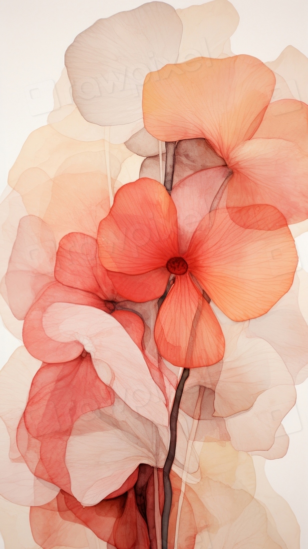Begonia flower abstract petal plant. | Free Photo Illustration - rawpixel