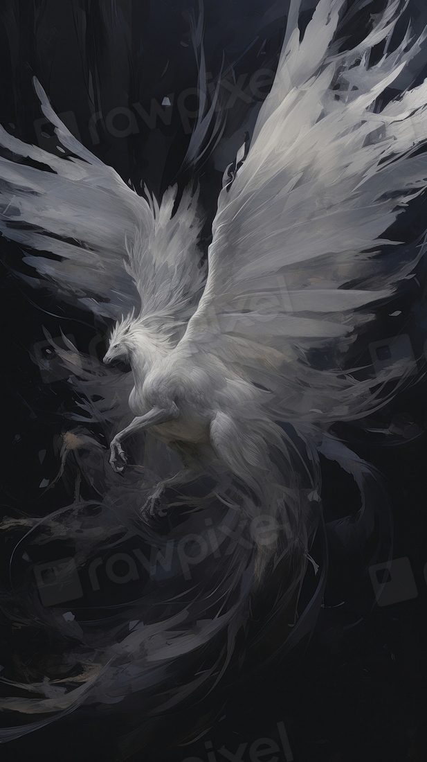 Acrylic paint Pegasus bird creativity | Free Photo Illustration - rawpixel
