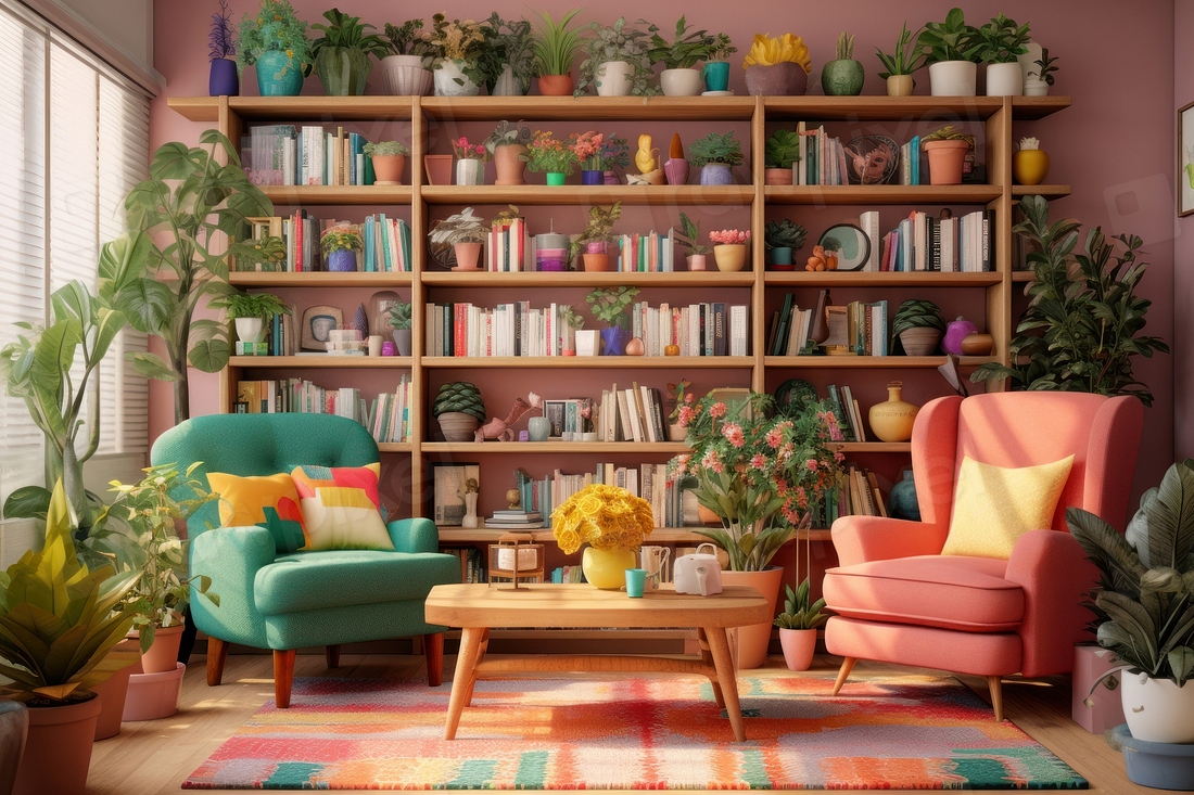 Living room decorative bookshelves plant | Premium Photo - rawpixel