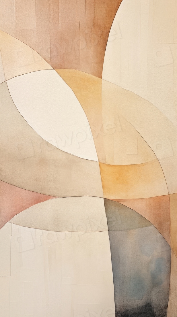 Beige abstract shape painting art | Premium Photo Illustration - rawpixel