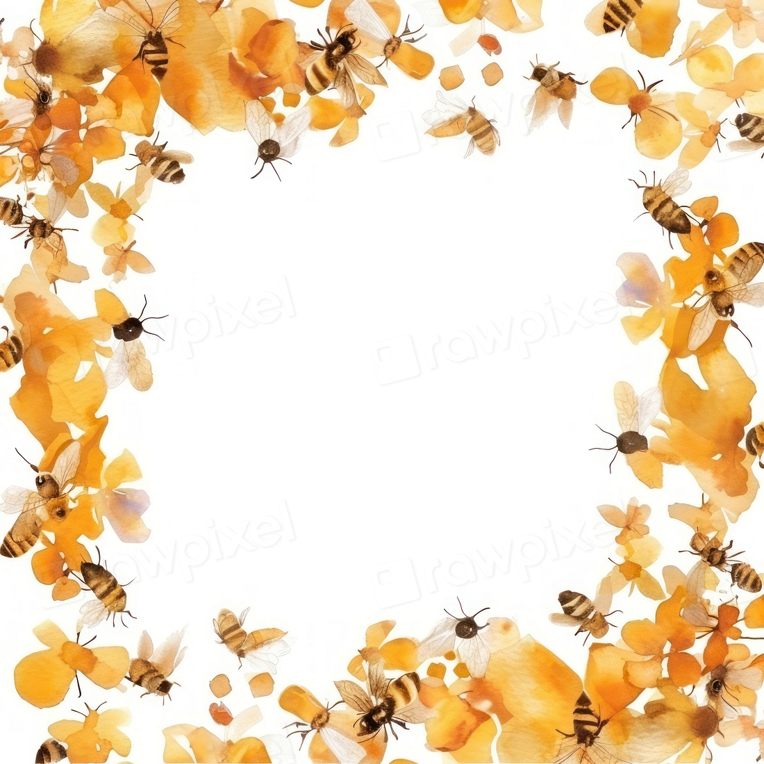 Bee honey comb border backgrounds | Free Photo Illustration - rawpixel