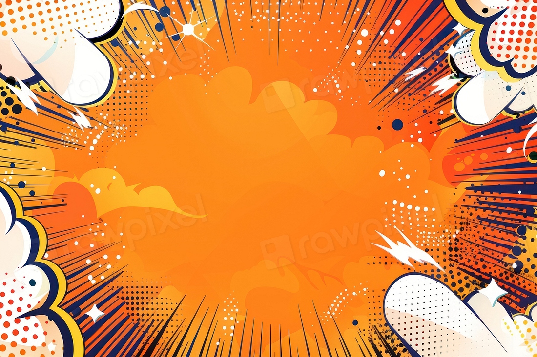 Comic boom border effect backgrounds | Premium Photo Illustration ...