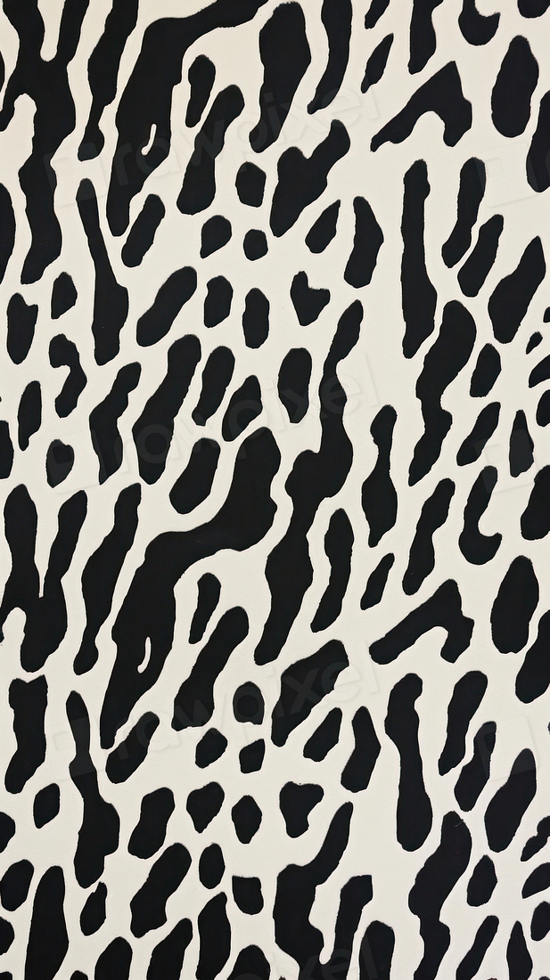 Cow print pattern textured black | Free Photo Illustration - rawpixel