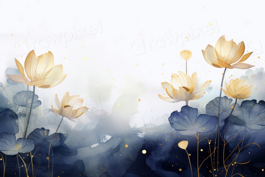 Lotus watercolor background backgrounds outdoors | Free Photo ...