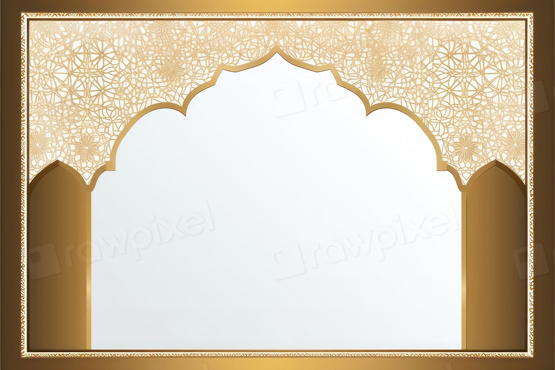 Islamic frame architecture backgrounds gold | Premium Photo ...