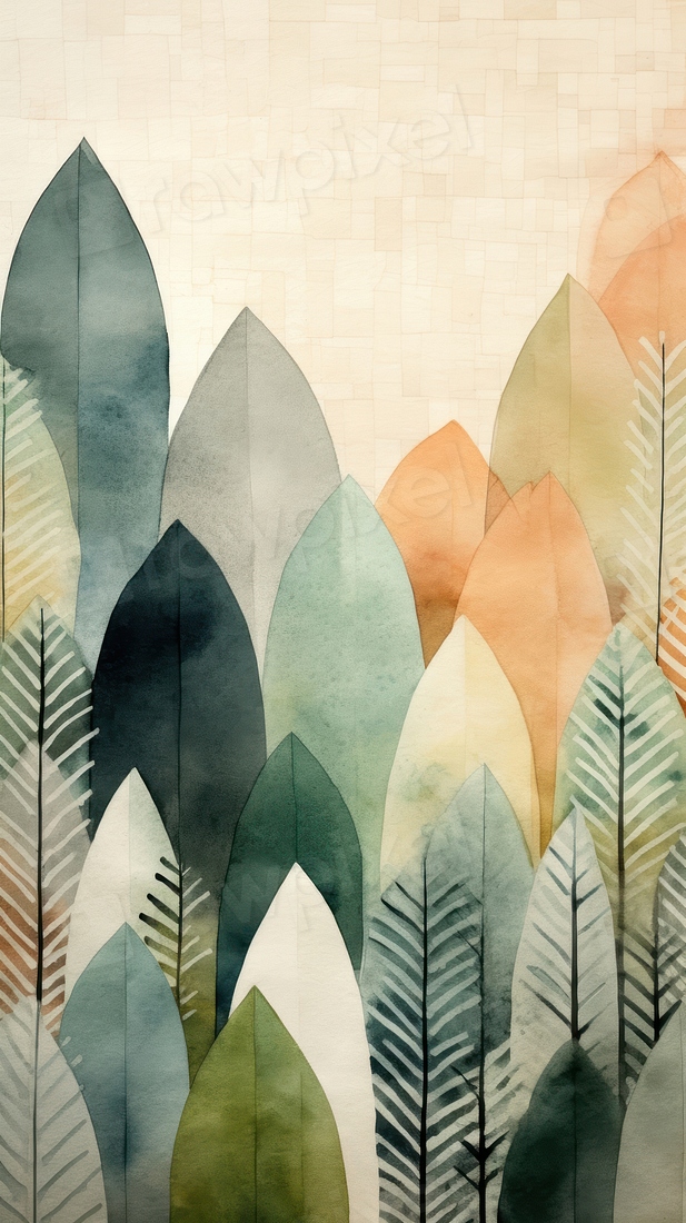 Forest abstract painting pattern | Premium Photo Illustration - rawpixel