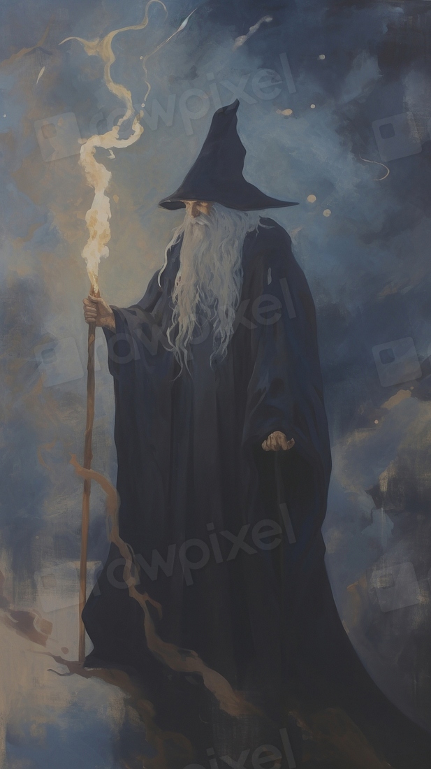 Acrylic paint wizard art painting | Premium Photo Illustration - rawpixel