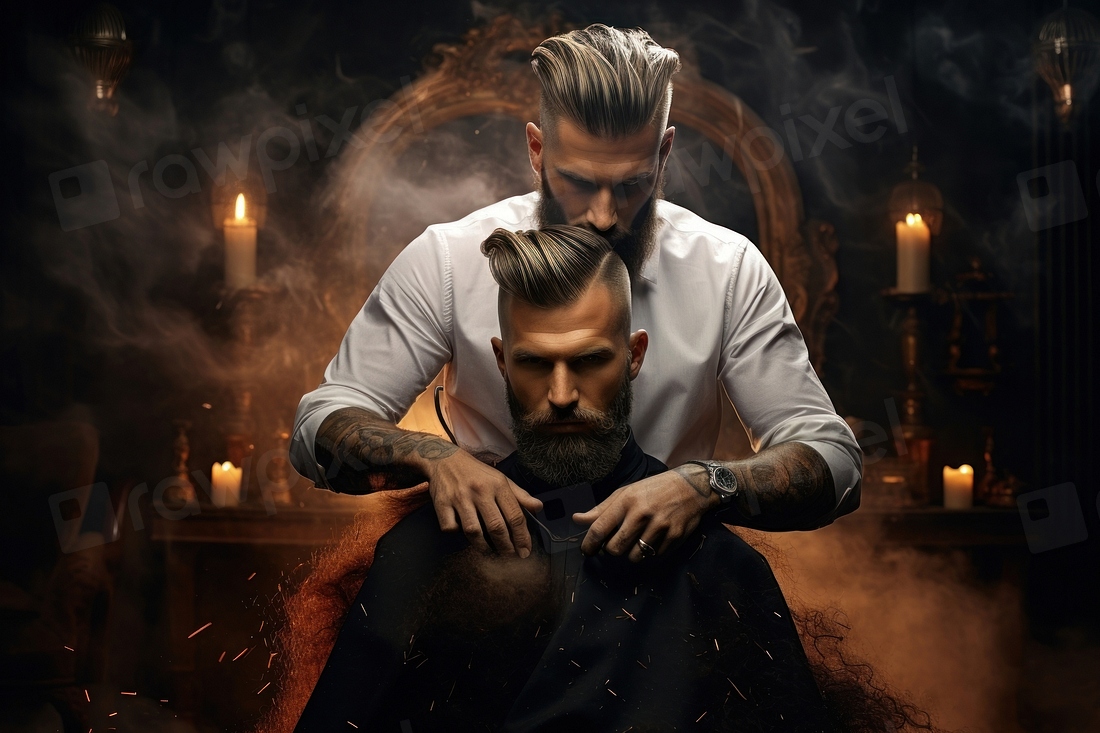 Barber smoke spirituality hairdresser. | Premium Photo - rawpixel