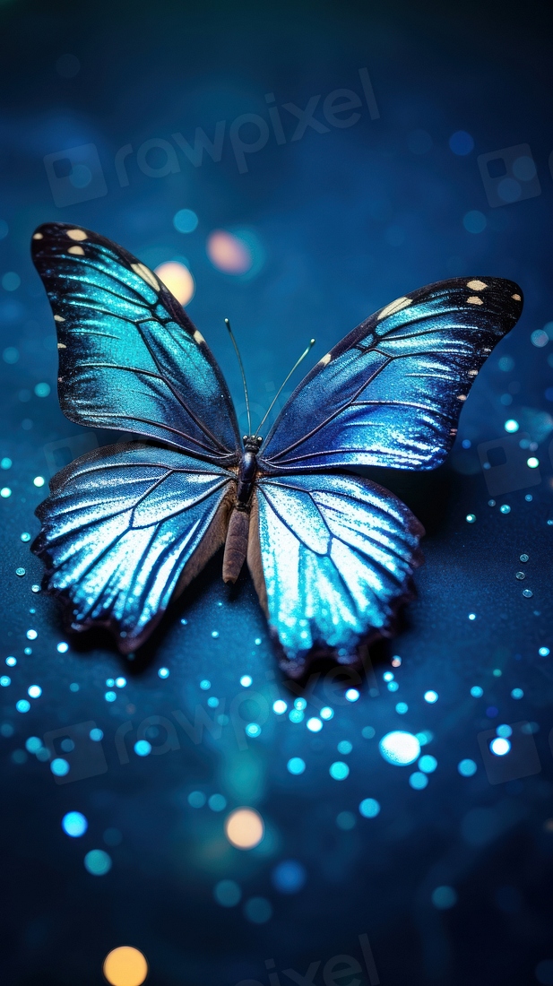 Blue butterfly photo animal insect | Free Photo Illustration - rawpixel
