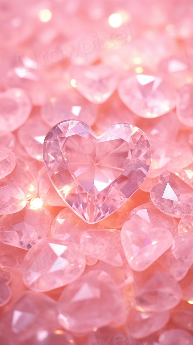 Heart shaped crystal gemstone mineral | Premium Photo Illustration ...