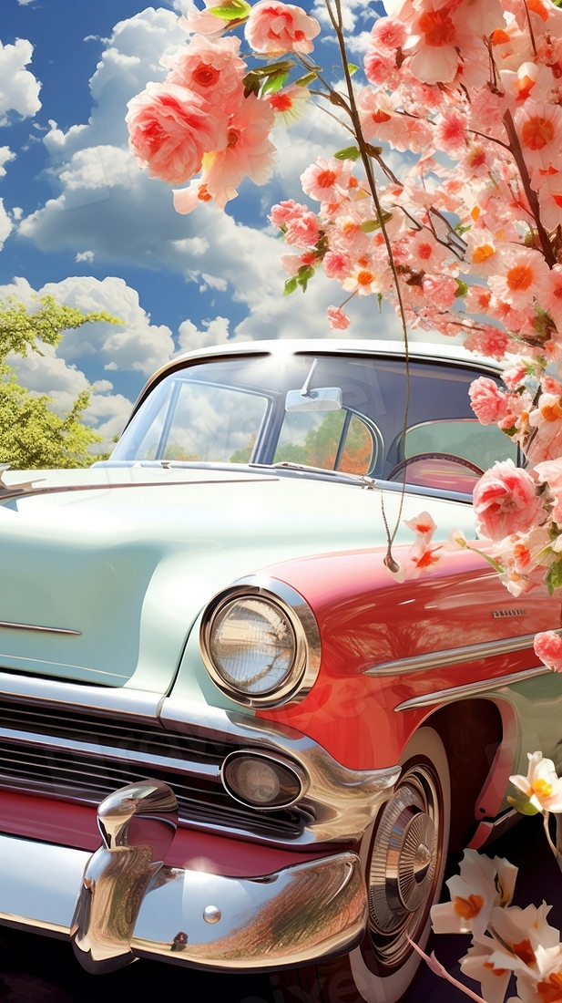 Flower car outdoors vehicle. | Premium Photo Illustration - rawpixel