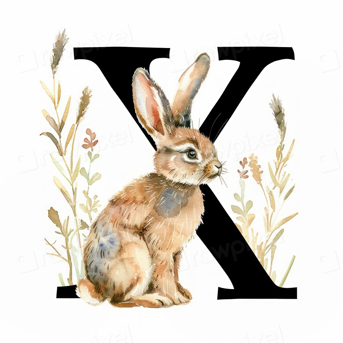 Rodent mammal rabbit bunny. | Free Photo Illustration - rawpixel