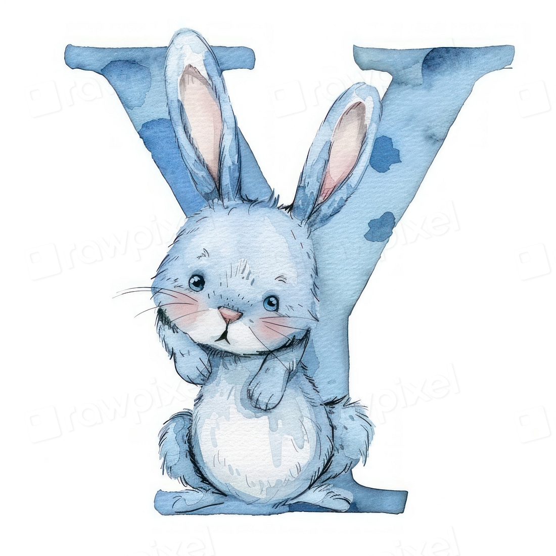 Bunny alphabet Y drawing mammal | Free Photo Illustration - rawpixel