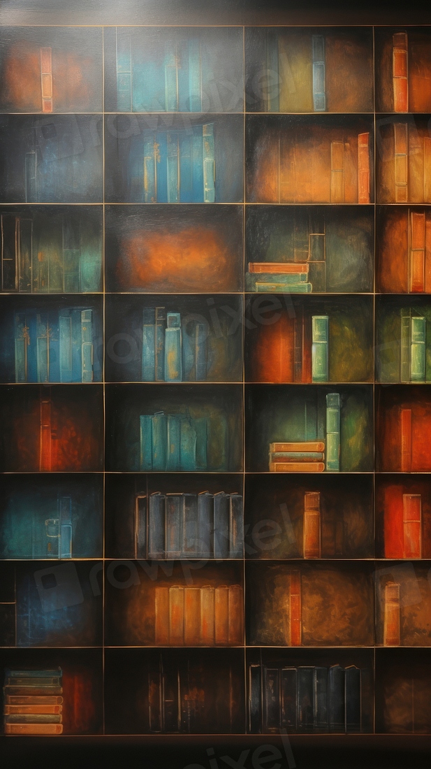 Colorful book shelf backgrounds bookshelf | Free Photo Illustration ...