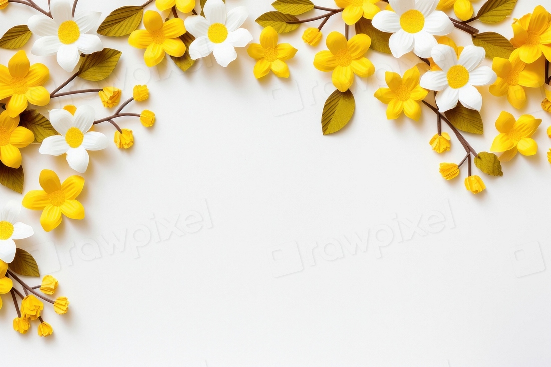 Yellow flowers backgrounds plant petal. | Free Photo - rawpixel