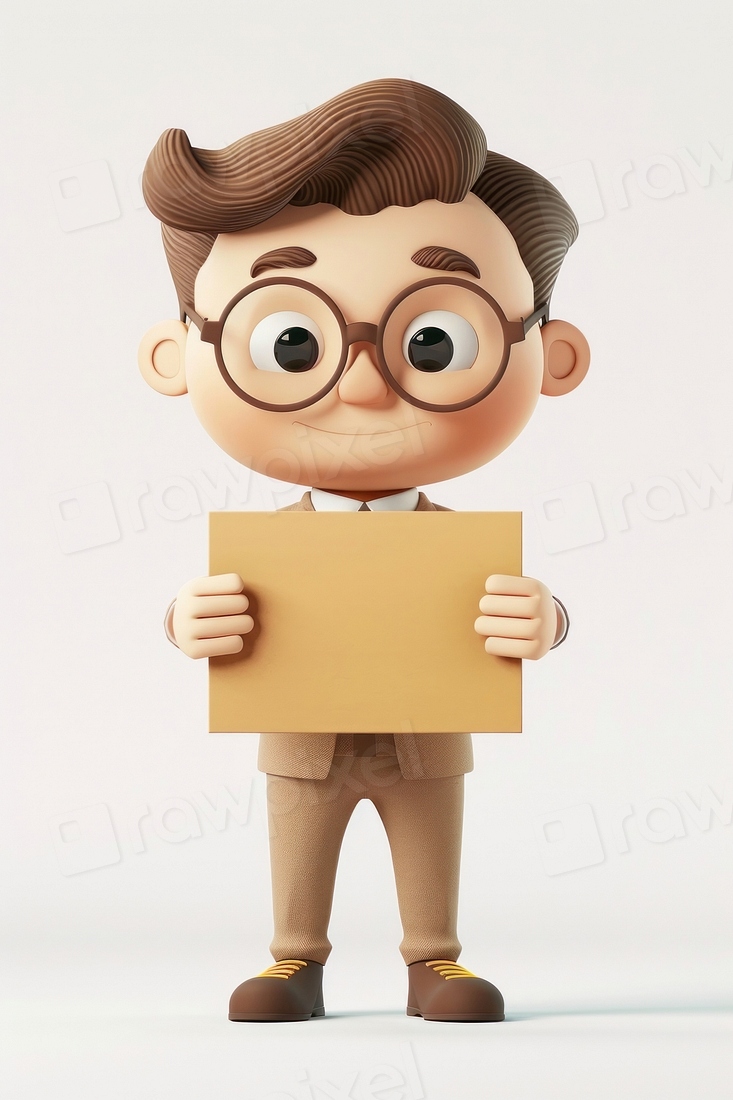 Office worker holding board cardboard | Free Photo Illustration - rawpixel