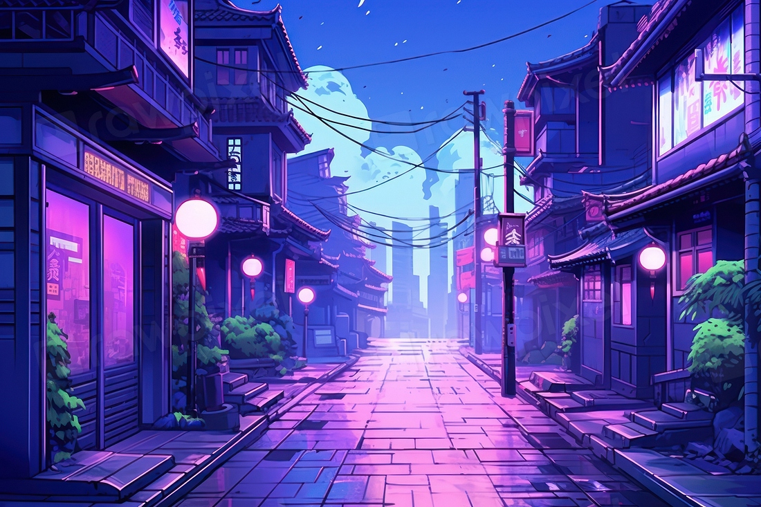 Street outdoors purple alley. | Premium Photo Illustration - rawpixel