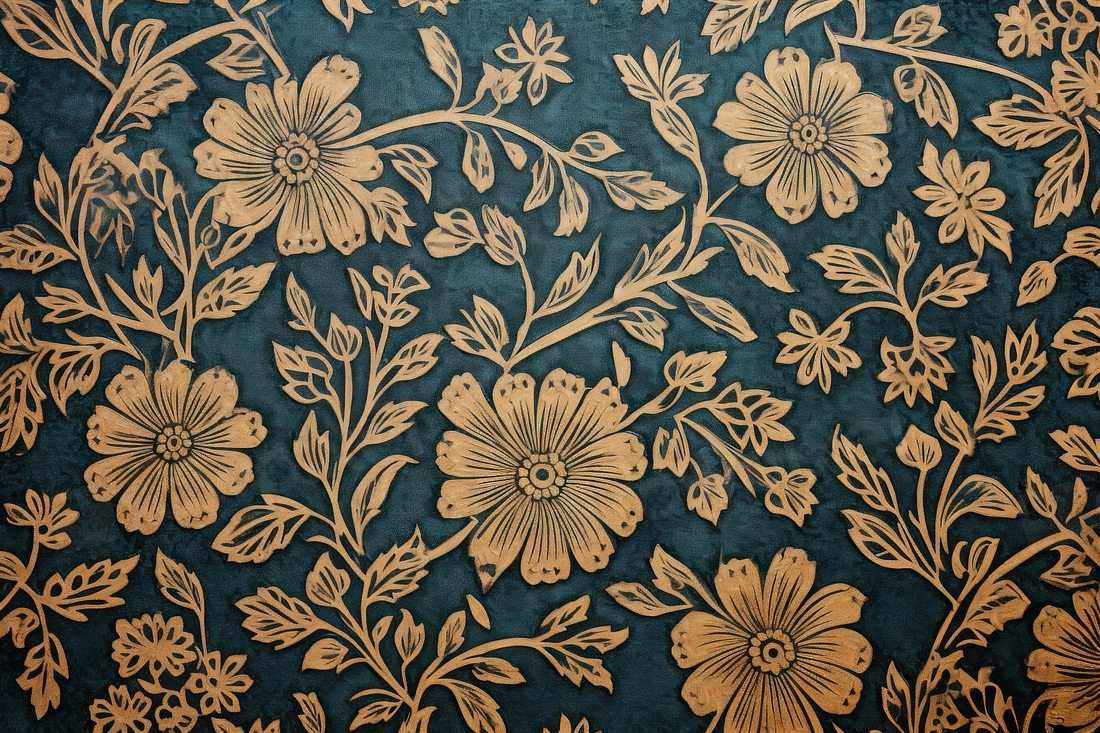 Block print pattern backgrounds wallpaper | Free Photo - rawpixel