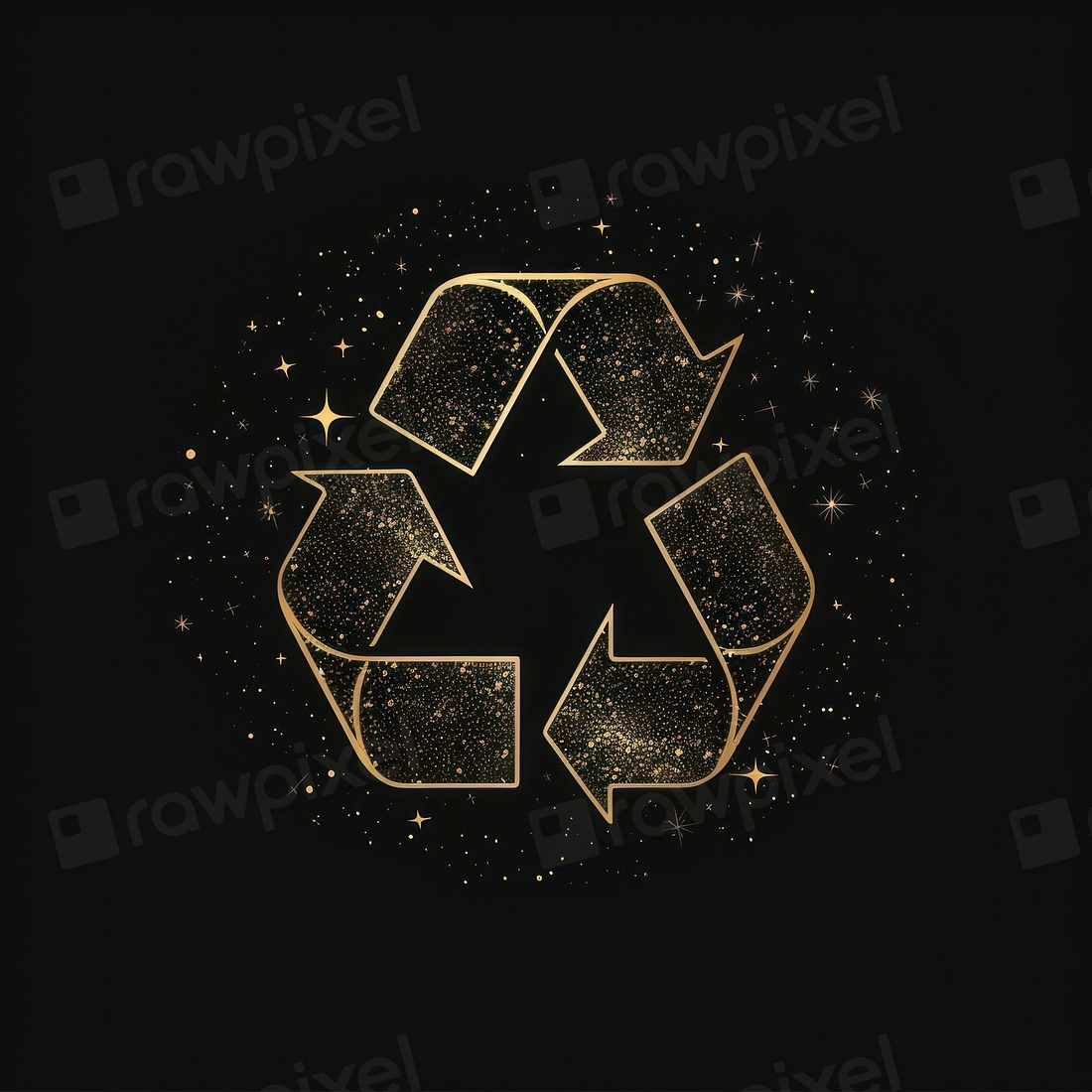 Surreal aesthetic Recycle symbol logo | Premium Photo Illustration ...