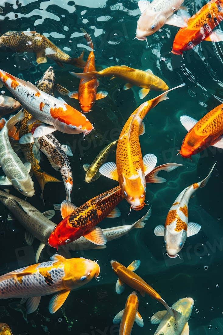 Koi fish underwater outdoors aquatic | Free Photo - rawpixel
