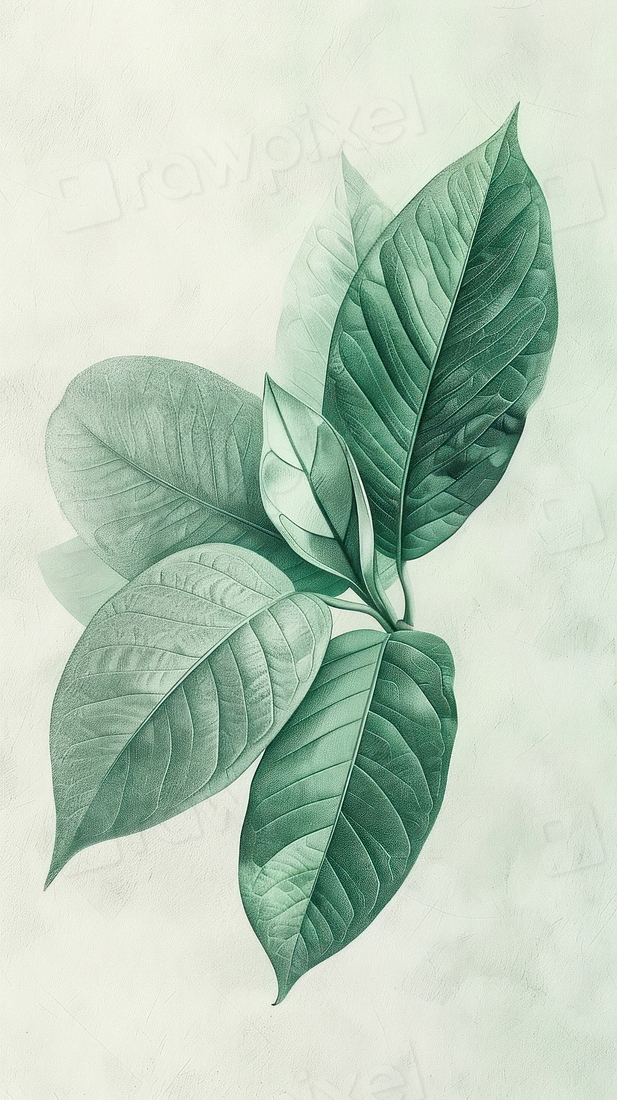 Wallpaper leaf drawing sketch backgrounds. | Free Photo Illustration ...