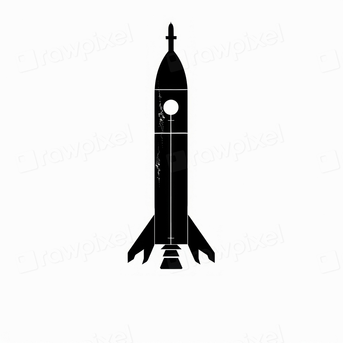 Rocket silhouette clip art rocket | Free Photo Illustration - rawpixel