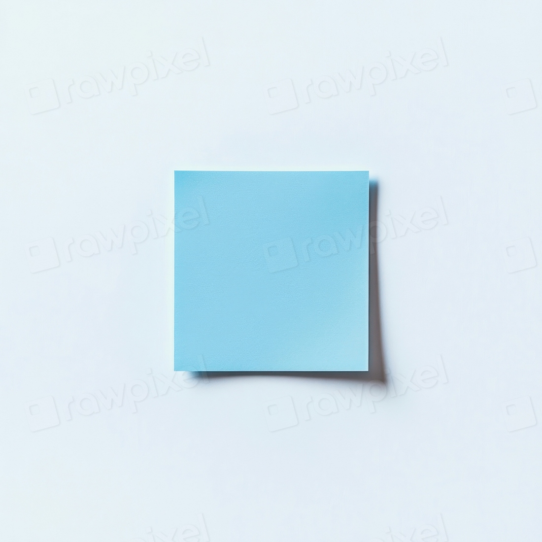 Blue post it mockup minimal | Free Photo - rawpixel
