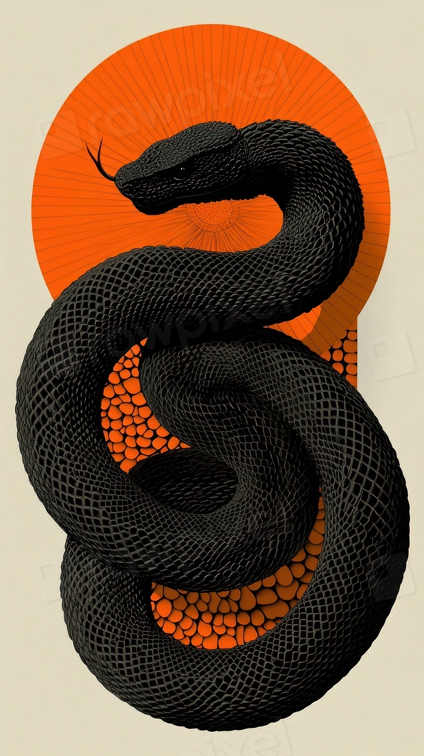 Snake snake illustration background | Free Photo Illustration - rawpixel