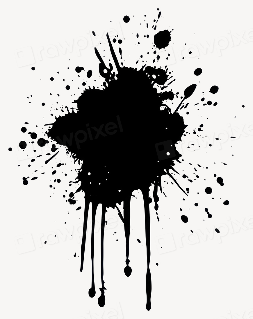 Dot ink splash silhouette black | Free Vector - rawpixel