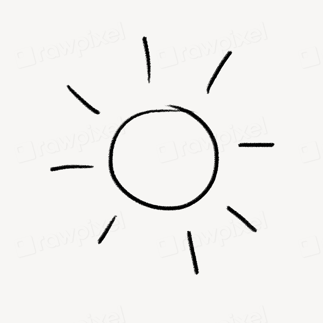 Sun doodle clipart, celestial design | Premium PSD - rawpixel