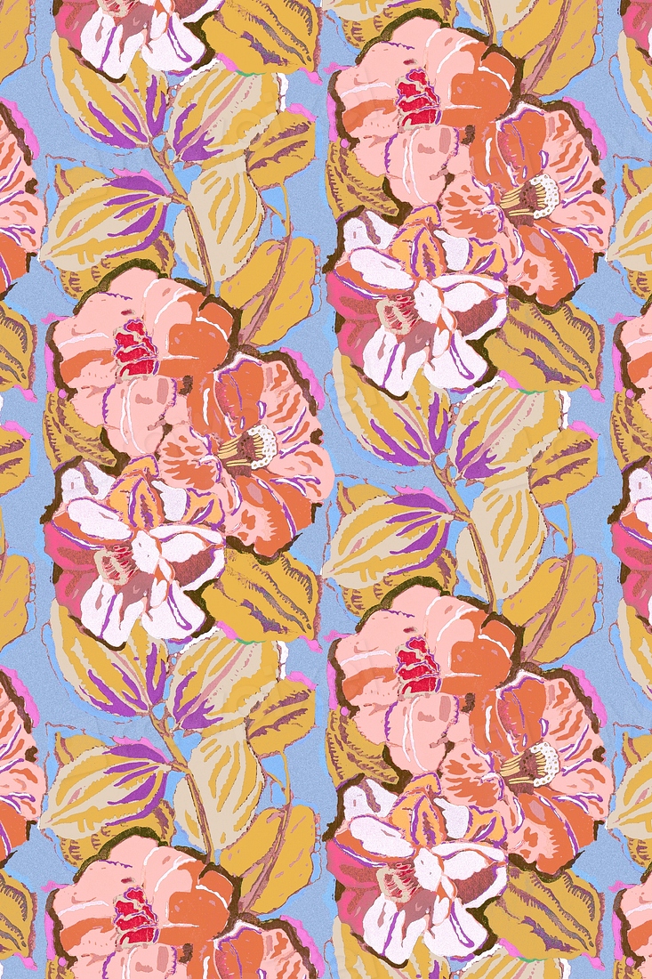 Vintage feminine background, floral pattern | Free Photo - rawpixel